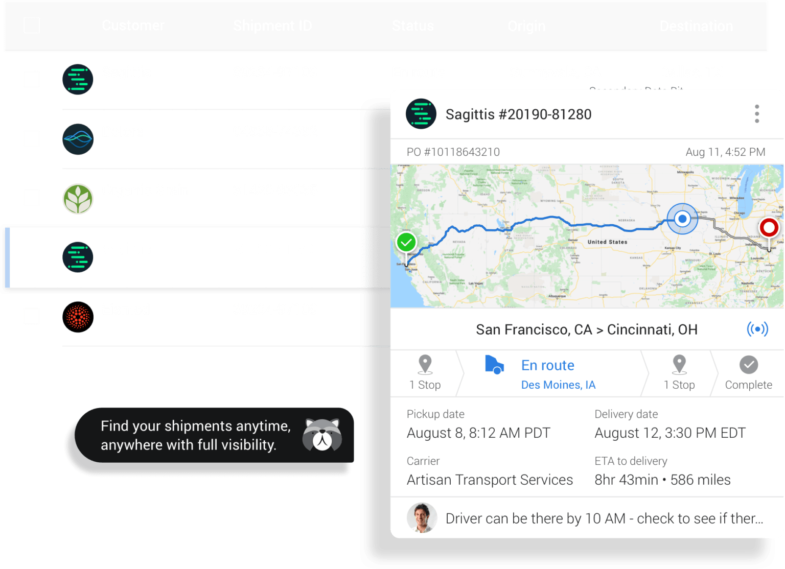 Applications - Shipments - Turvo