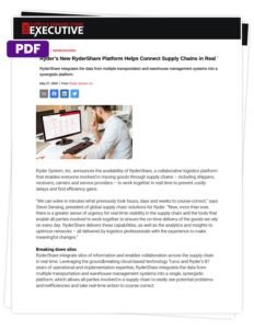 SDC Executive - Ryder's New Rydershare Platform